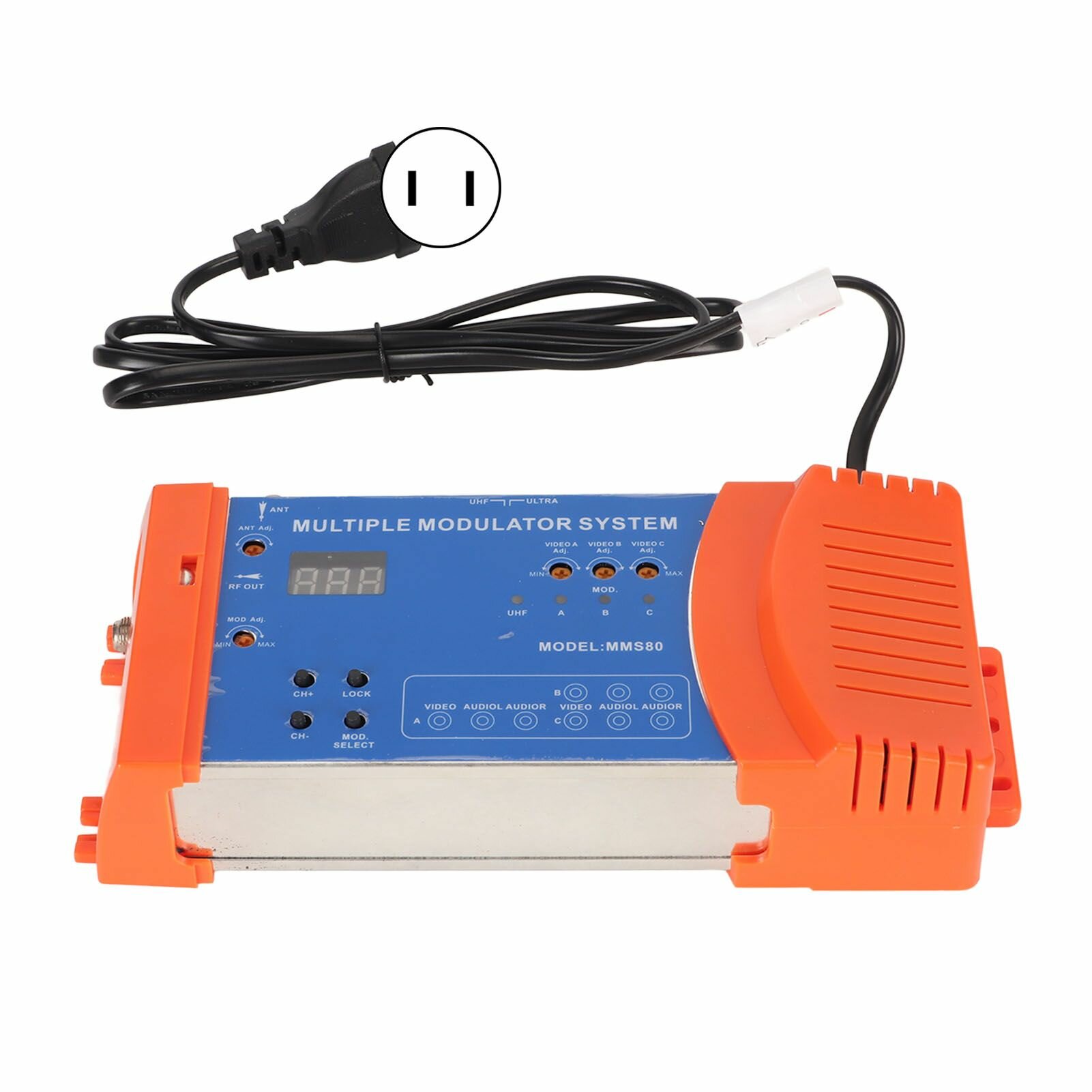Домашний модулятор Многоканальная поддержка PAL NTSC Система нескольких модуляторов для ТВ-приставки AV-источник 100 240 В, вилка стандарта США