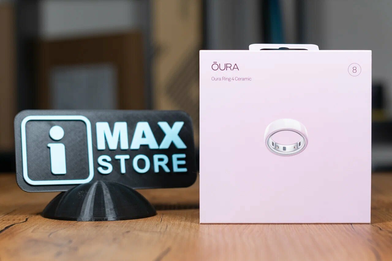 Умное кольцо Oura Ring 4 Ceramic Petal Rose Tendre, керамическое, розовое