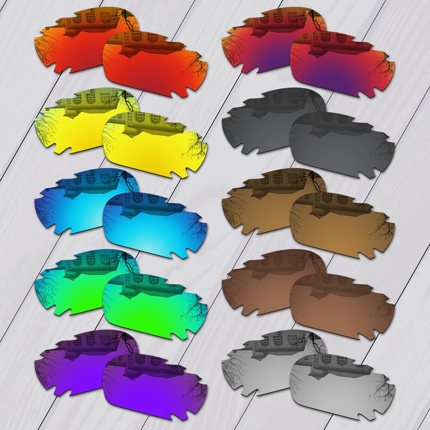 E.O.S. Поляризованные линзы Oakley Jawbone, Цвет линз: 10PC