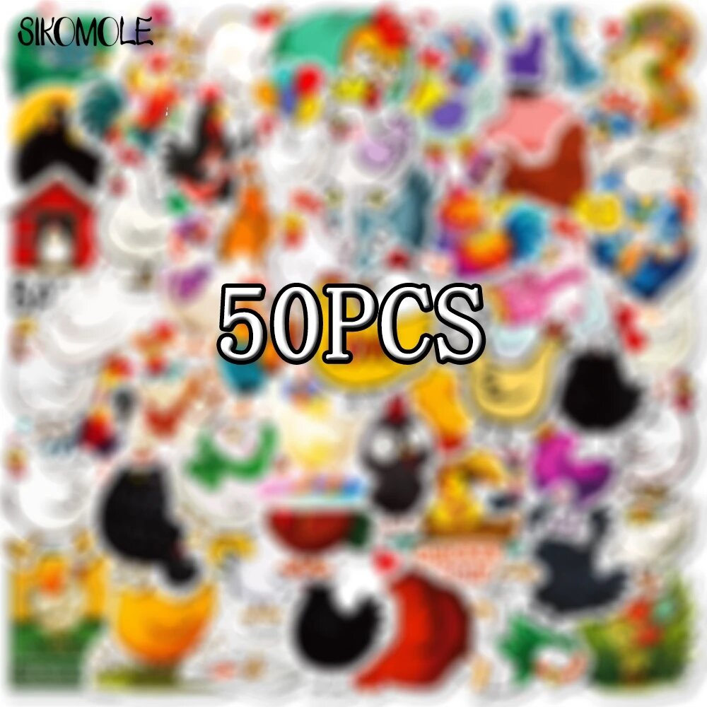 50 шт. наклейки SIKOMOLE мультяшные, Цвет: T01042752