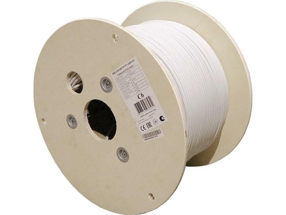Кабель информационный Lanmaster lan-6eftp-pt-lszh-gy кат.6 FTP 4 пары 23AWG LSZH внешний 305м серый