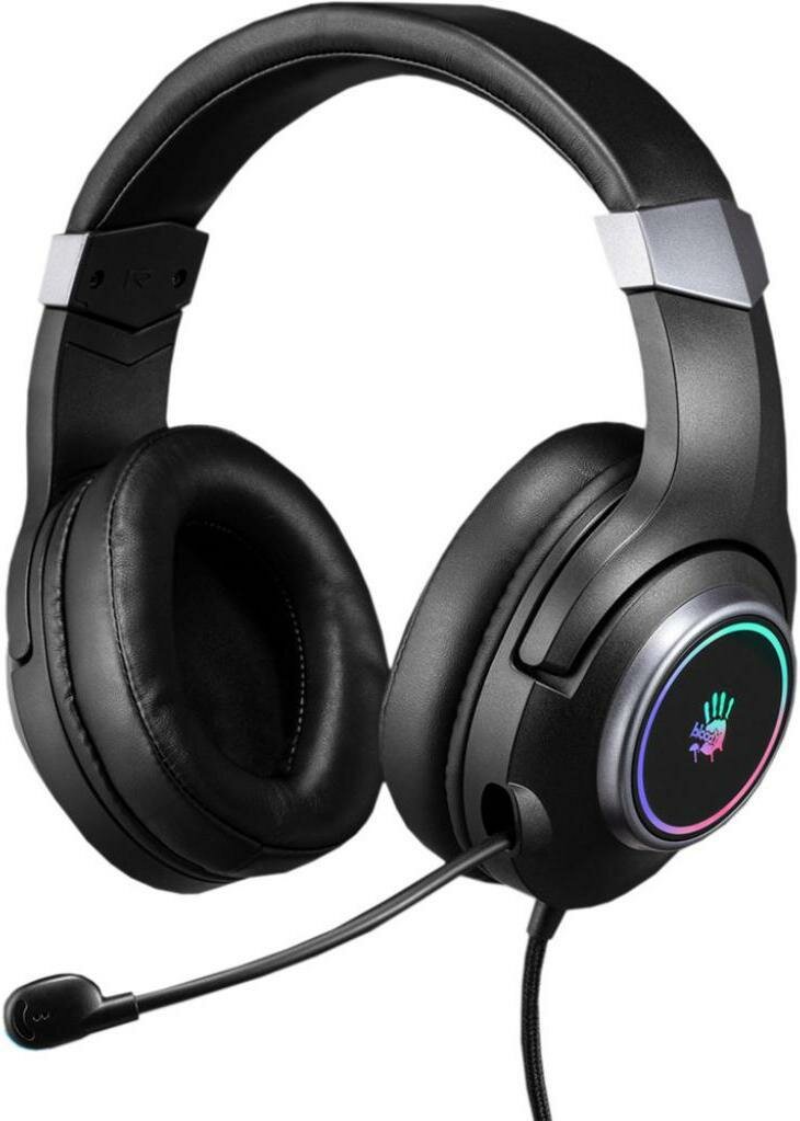 Гарнитура проводная A4Tech Bloody G350, USB, мониторные, черный, G350 USB/ BLACK