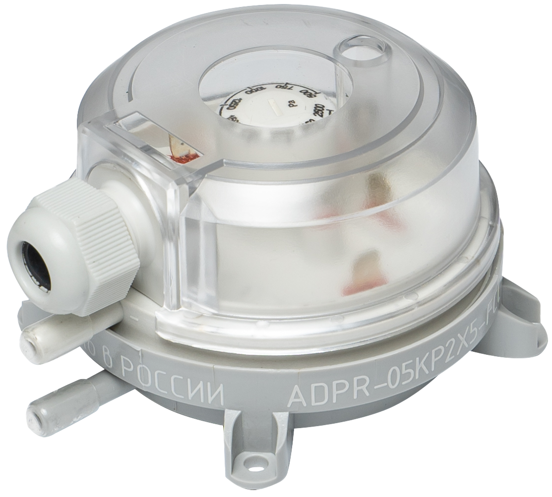 Реле перепада давления воздуха (прессостат) для вентиляции 500-2500Па