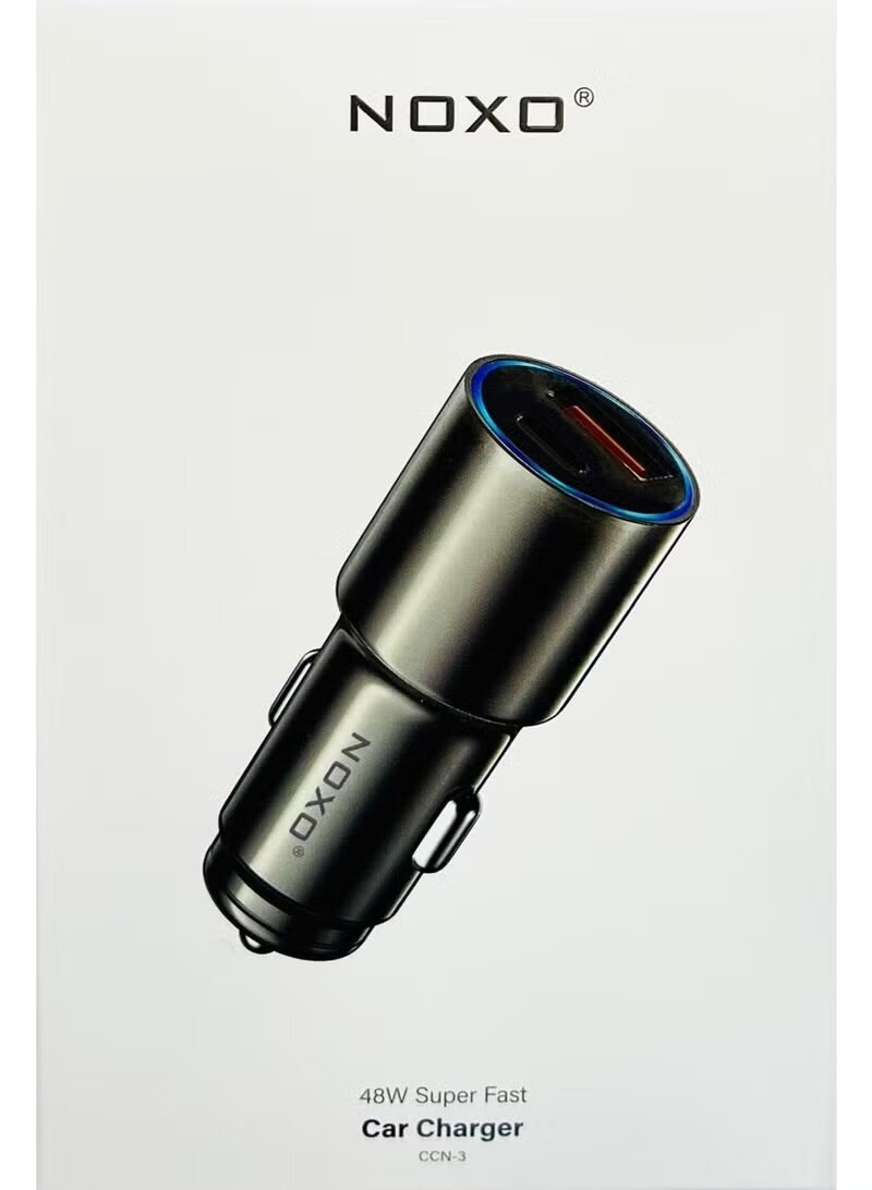 Быстрая автомобильная зарядка NOXO car charger 48w super fast
