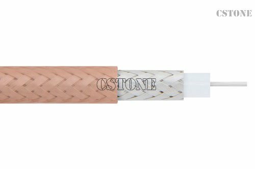 75 Ohm гибкий RG179 коаксиальный кабель одинарный экранированный с Tan FEP оболочка