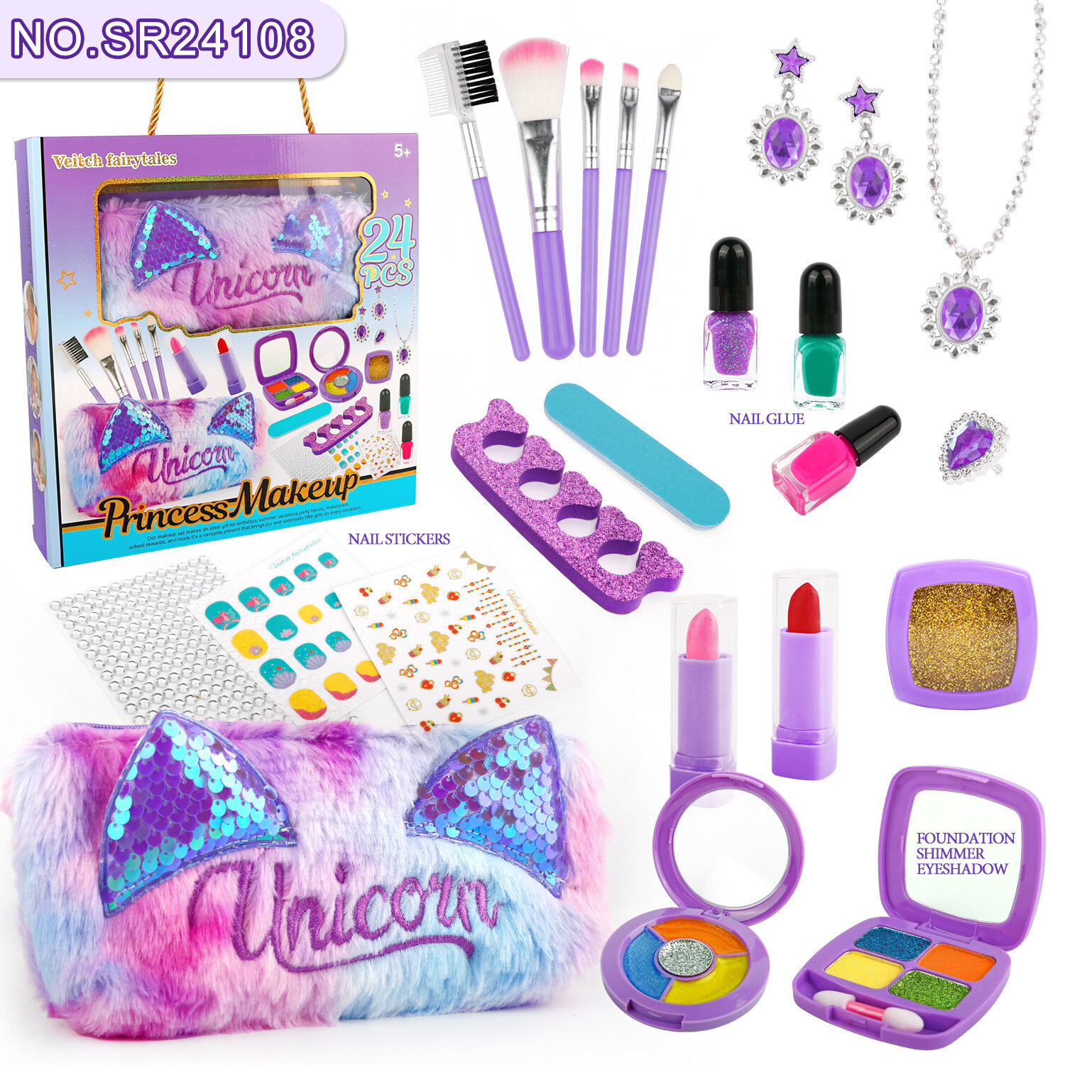 Разнообразие детских наборов для маникюра и макияжа, имитация детской косметики, игрушки для создания маникюра своими руками и ролевых игр.