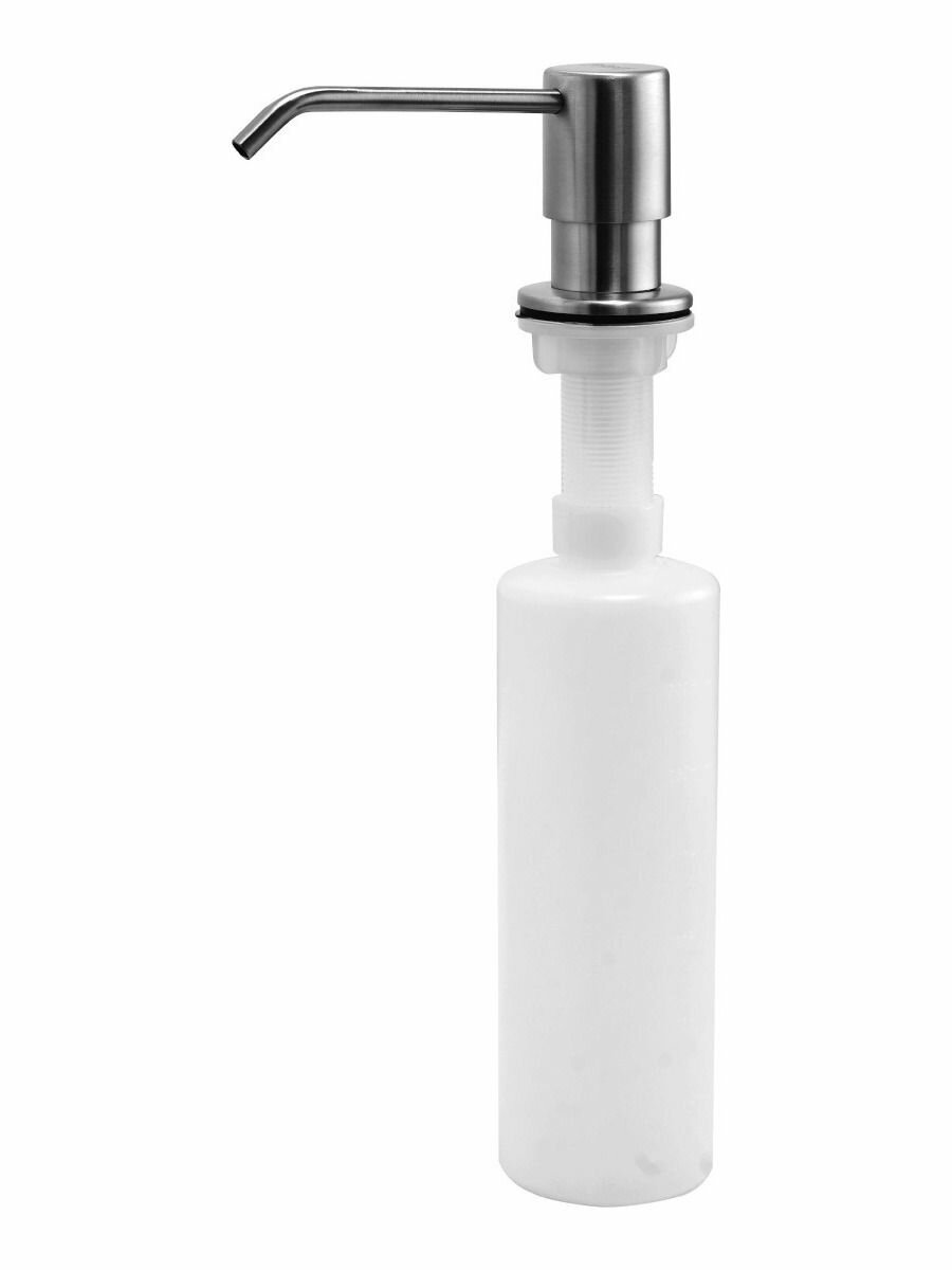 Дозатор Lemark Expert для моющего средства на кухню, жидкого мыла Lemark LM8201S врезной цвет: сталь