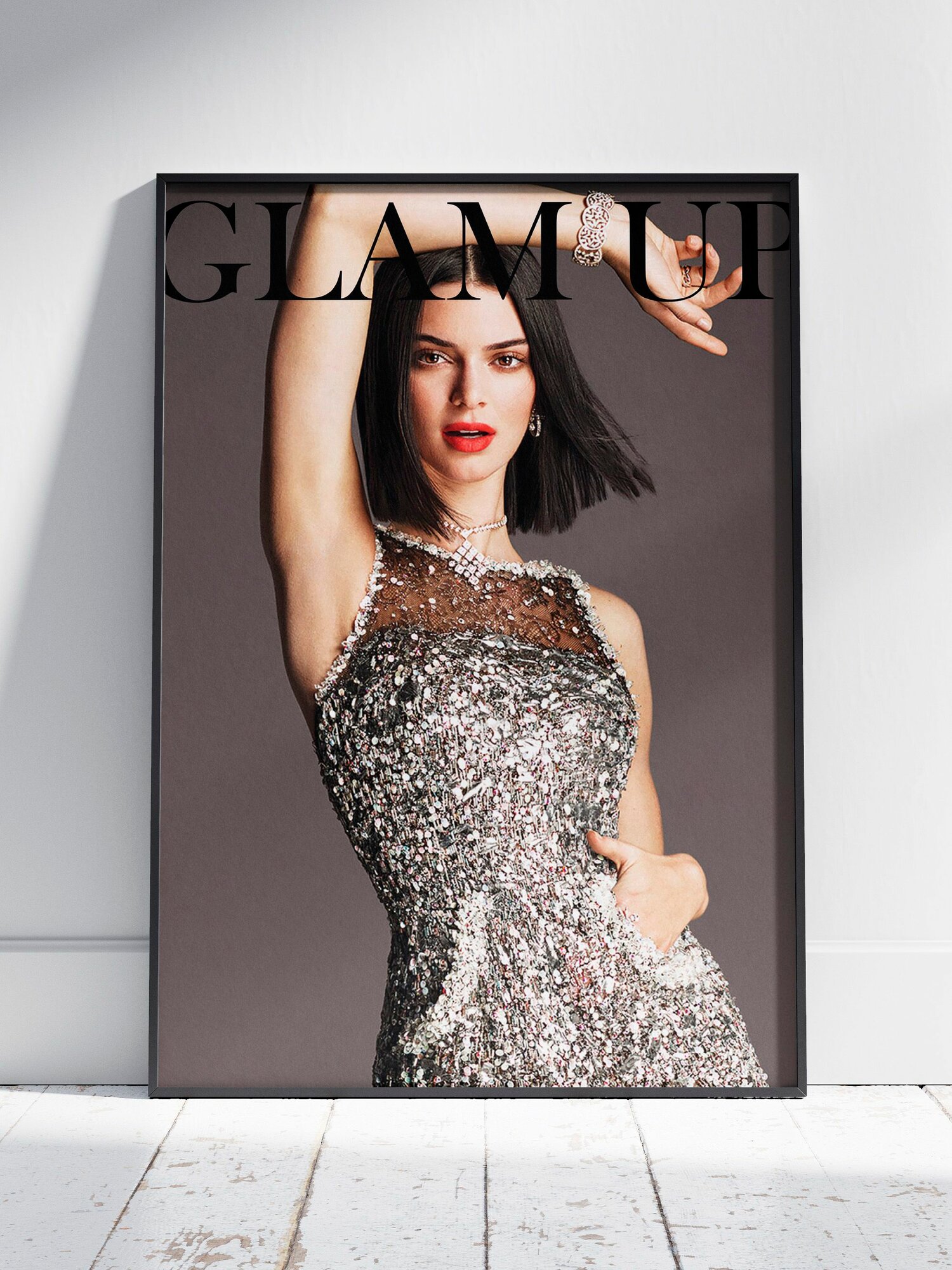 Плакат на стену для интерьера Кендалл Дженнер (Kendall Jenner 40) - Постер по модели, бренду и моде формата A4 (21x30 см)
