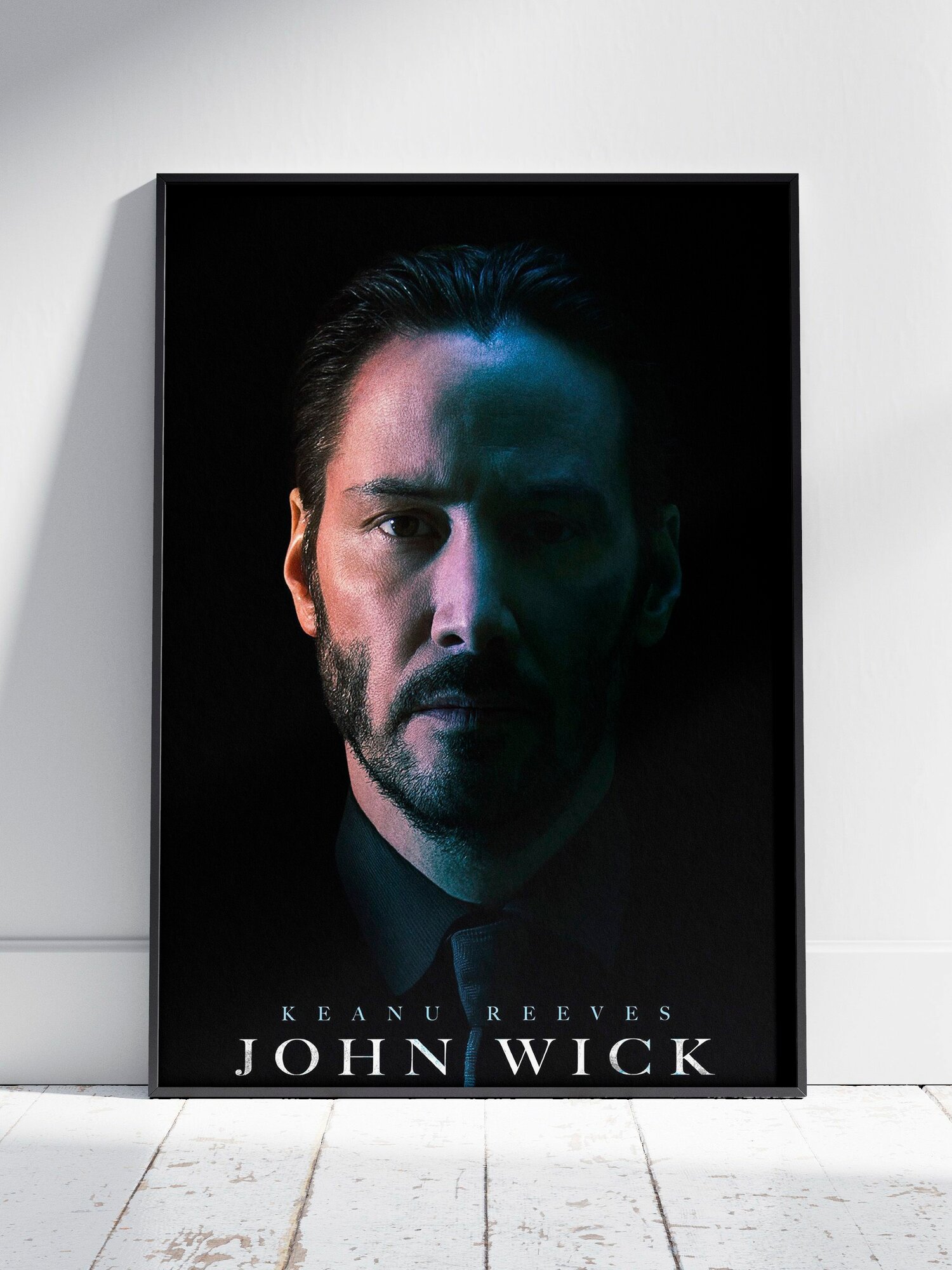 Плакат на стену для интерьера Киану Ривз (Keanu Reeves 2) - Постер по актеру фильма, кино, сериала формата A4 (21x30 см)