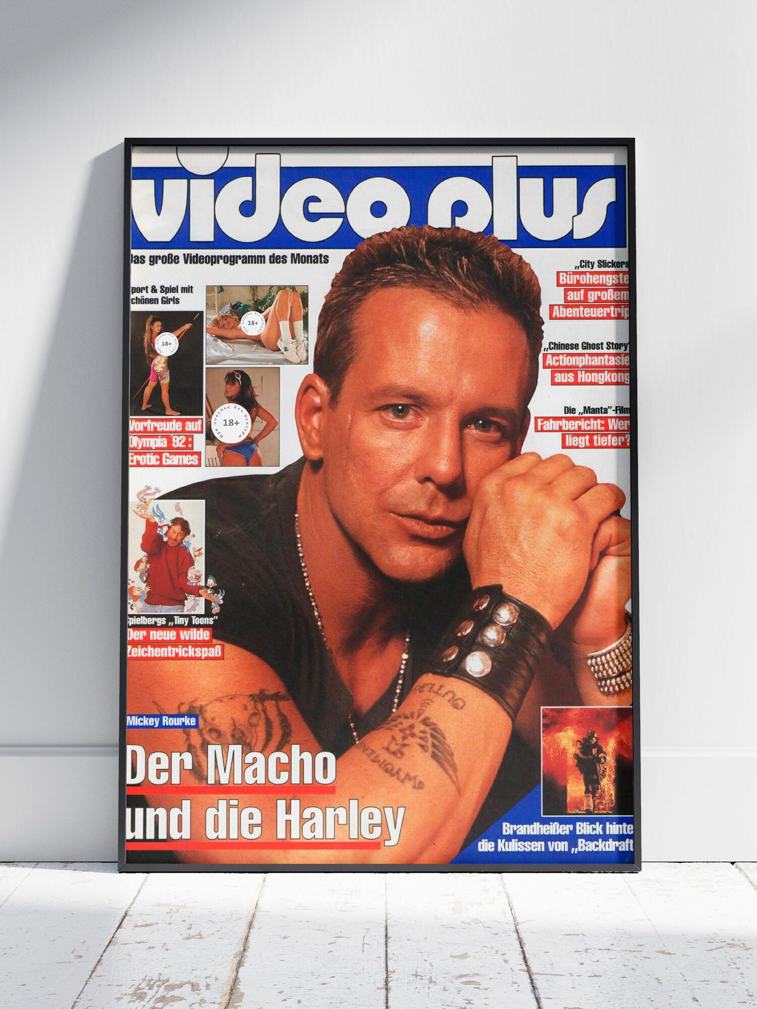 Плакат на стену для интерьера Микки Рурк (Mickey Rourke 7) - Постер по актеру фильма, кино, сериала формата A4 (21x30 см)