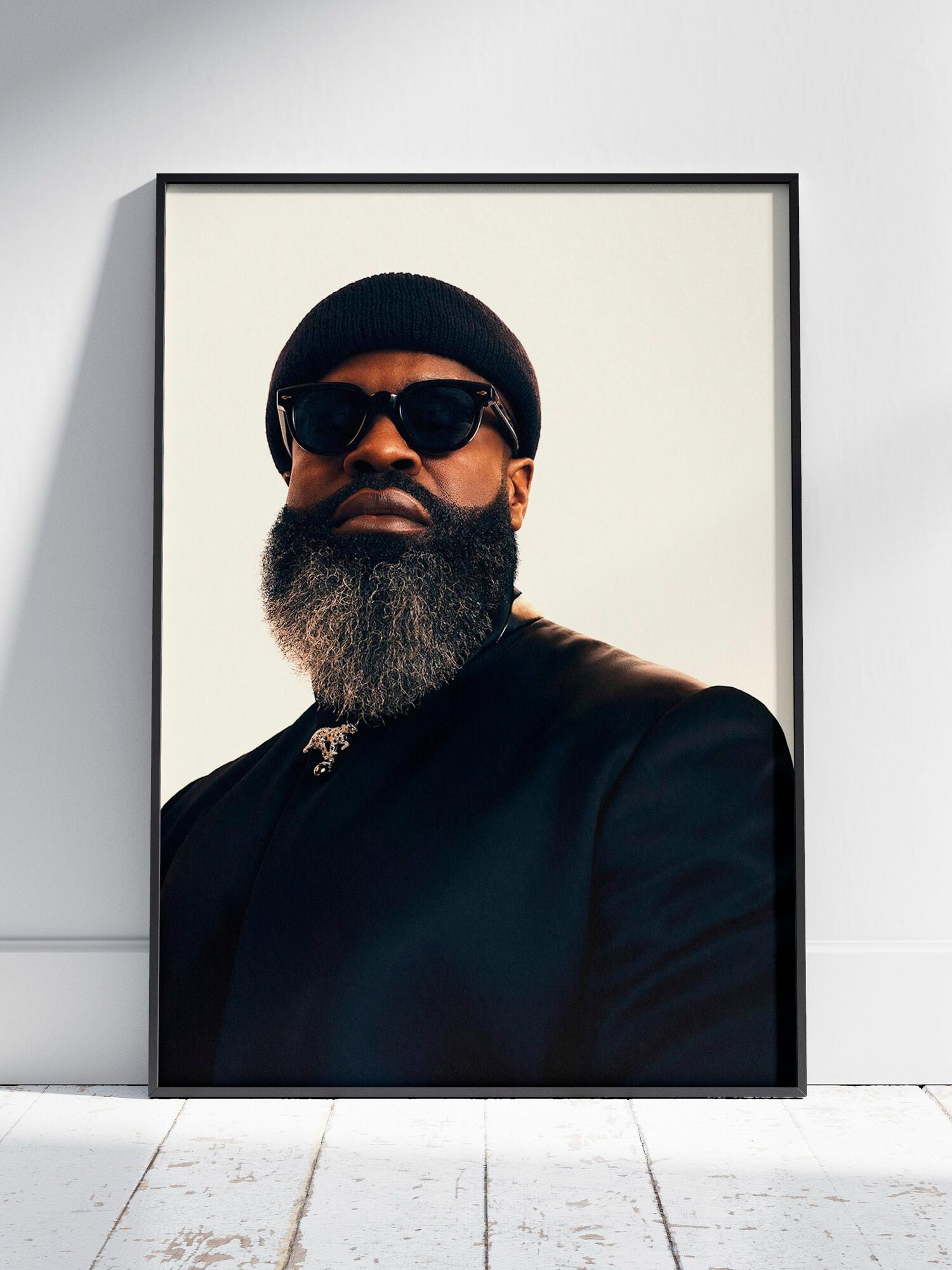 Плакат на стену для интерьера Рутс (Тарик Блэк Тот Троттер - Tariq Black Thought Trotter 1) - Постер по музыке и артисту формата A4 (21x30 см)