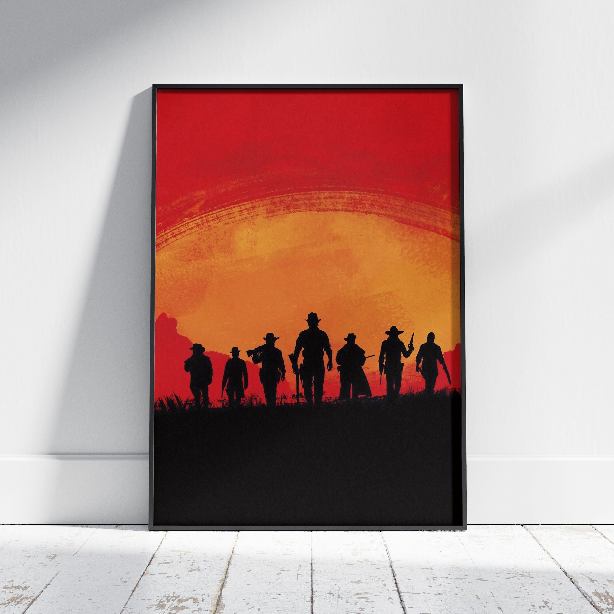 Плакат на стену для интерьера Red Dead Redemption 2 (Общее 2) - Постер по игре формата А4 (21x30 см)