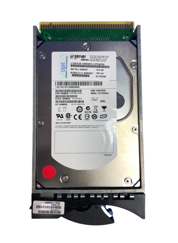 Жесткий диск IBM 73,4Gb 15000 U320SCSI 3.5" HDD 9Z3006-039