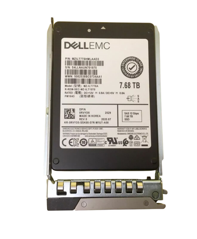 Жесткий диск Dell 0RVYD5 7.68TB SAS 2,5" SSD