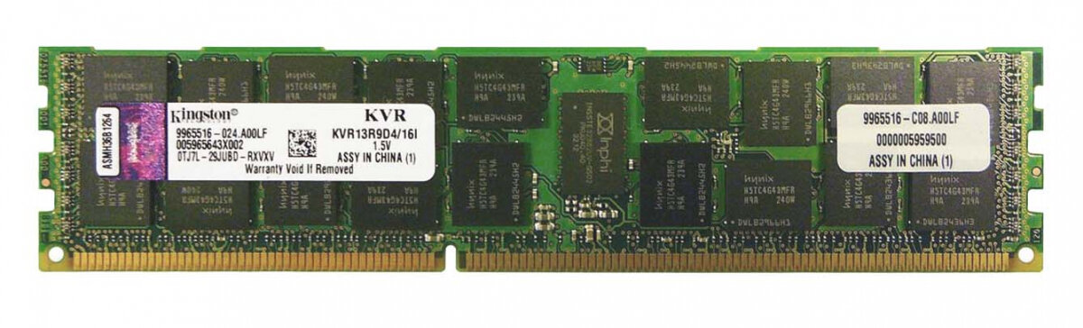 Оперативная память Kingston KVR13LR9D4/16I DDRIII 16Gb