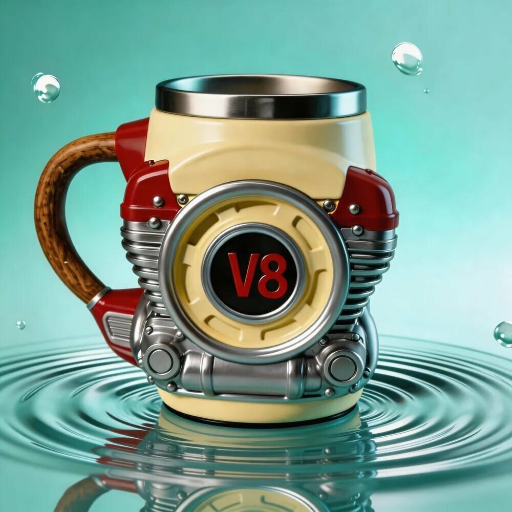 Чашка "Двигатель V8", 300 мл
