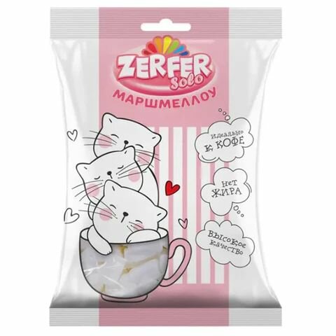 30 шт. Маршмеллоу со сливочным вкусом ZERFER 65 г, РРМ817