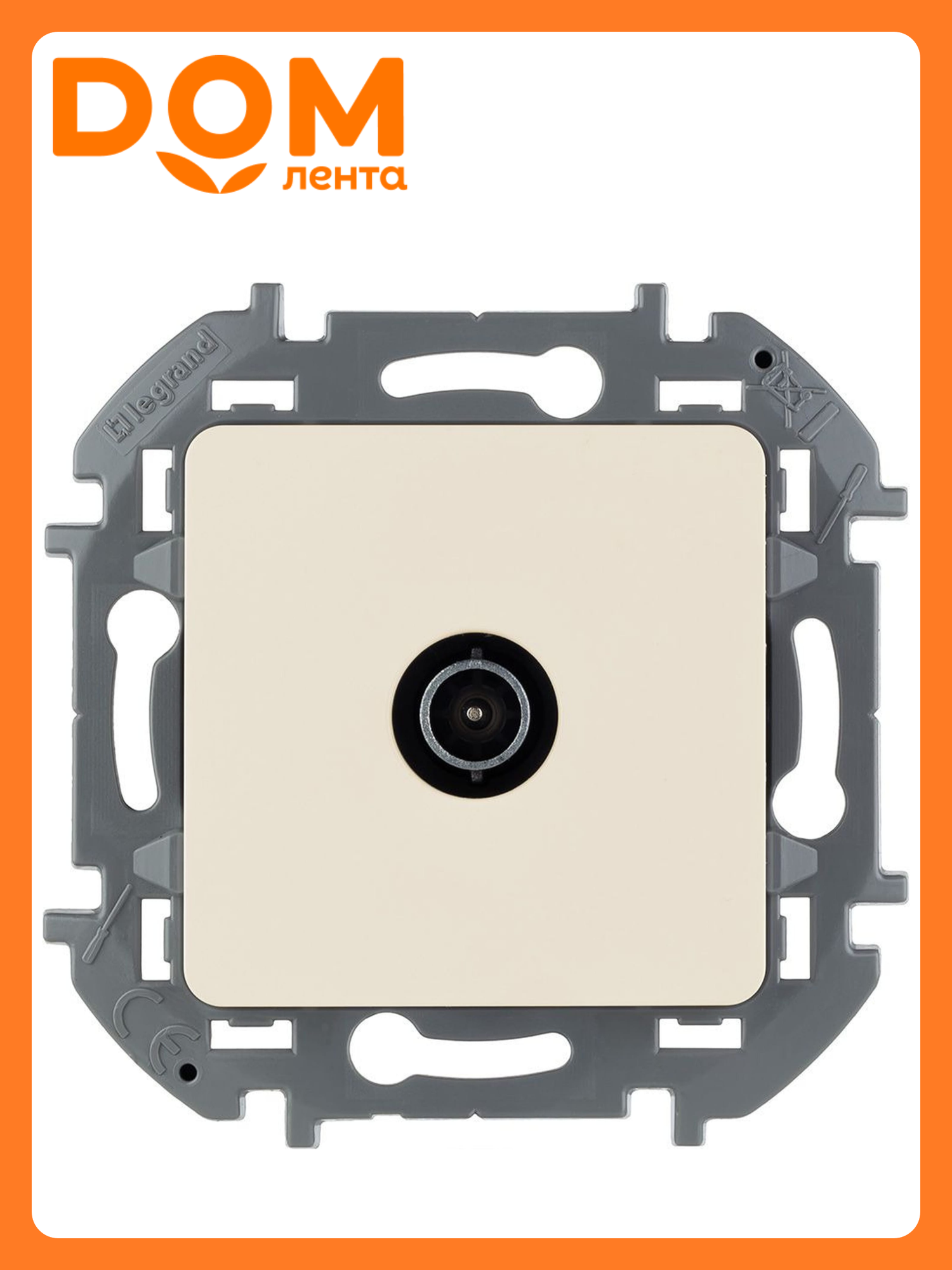 Розетка Legrand Inspiria 673851, бежевая, ABS-пластик, защитное покрытие