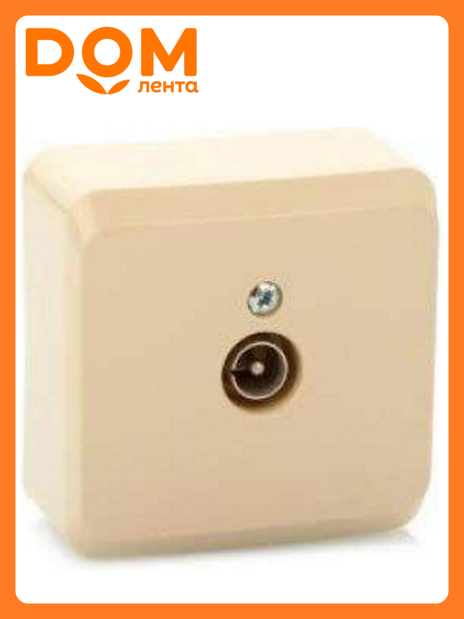 Розетка Systeme Electric TVA-002K, телевизионная, открытая, IP20, пластик, белая
