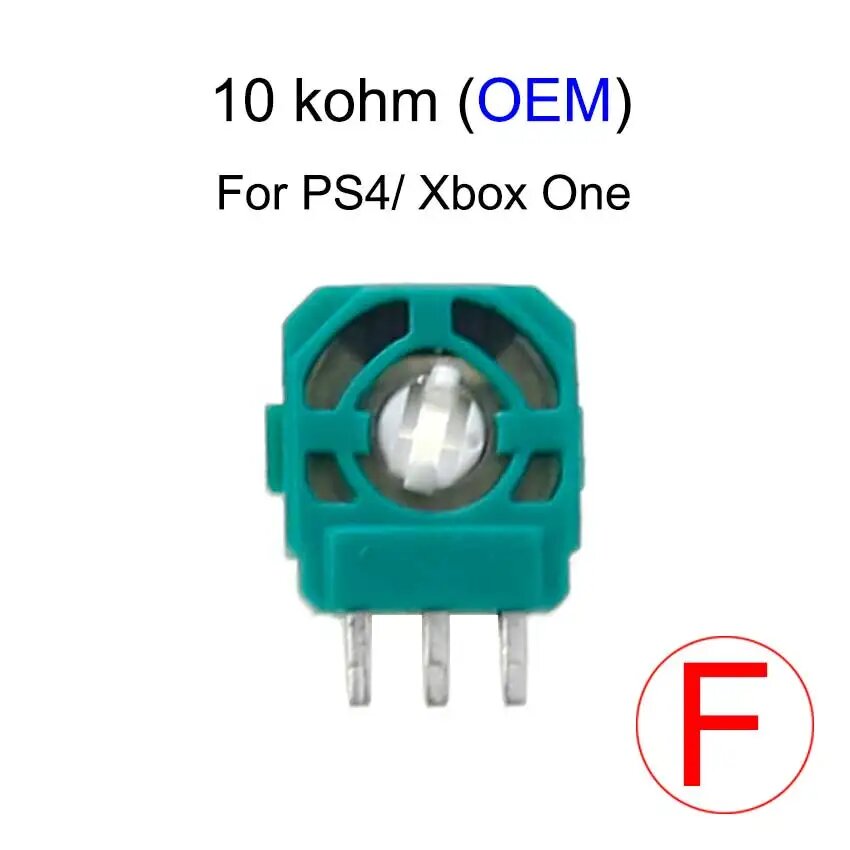 Потенциометр джойстика 10K Green-White OEM для PS4/Xbox One