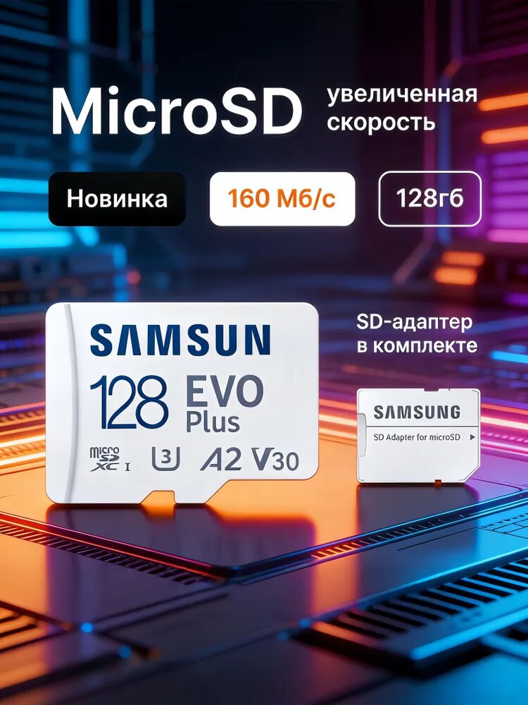 Карта памяти MicroSD (TF), высокоскоростная, для систем видеонаблюдения, видеорегистраторов и телефонов