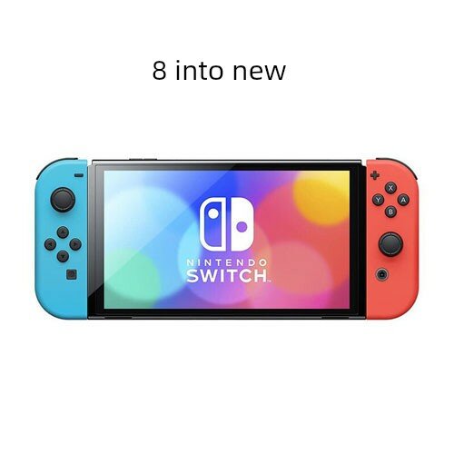 Заголовок для Ozon: "Nintendo Switch OLED, для розничного стенда", красный и синий
