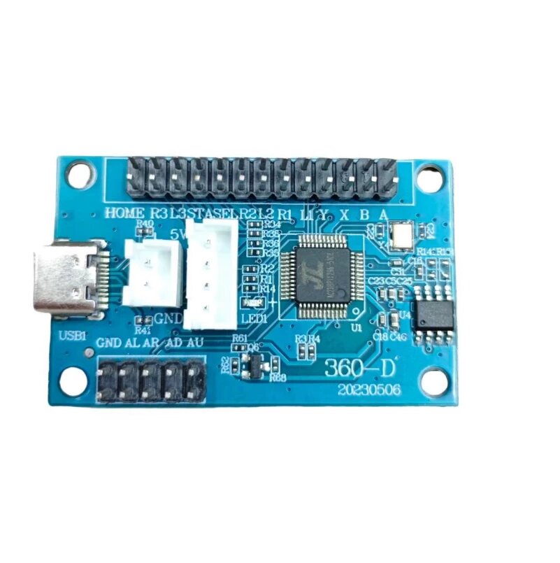 DIY Xbox 360 Arcade Stick PCB контроллерная плата без кабеля, синий цвет совместим с Android Smart TV