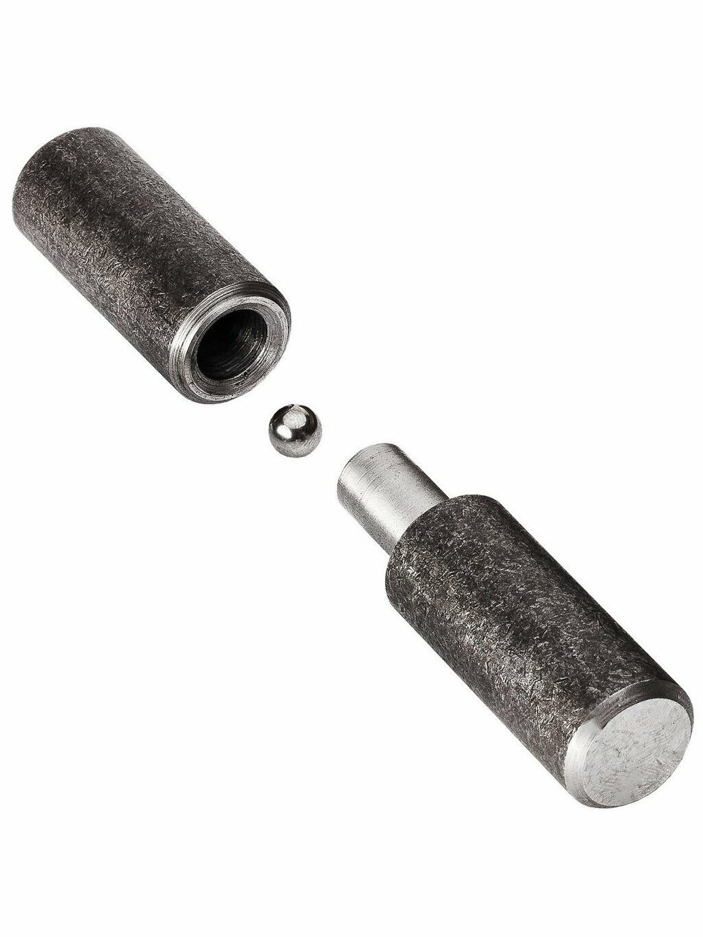 Петля гаражная 40х140 мм с шариком для ворот и гаража, сварная цилиндрическая фурнитура, универсальная, производство Россия