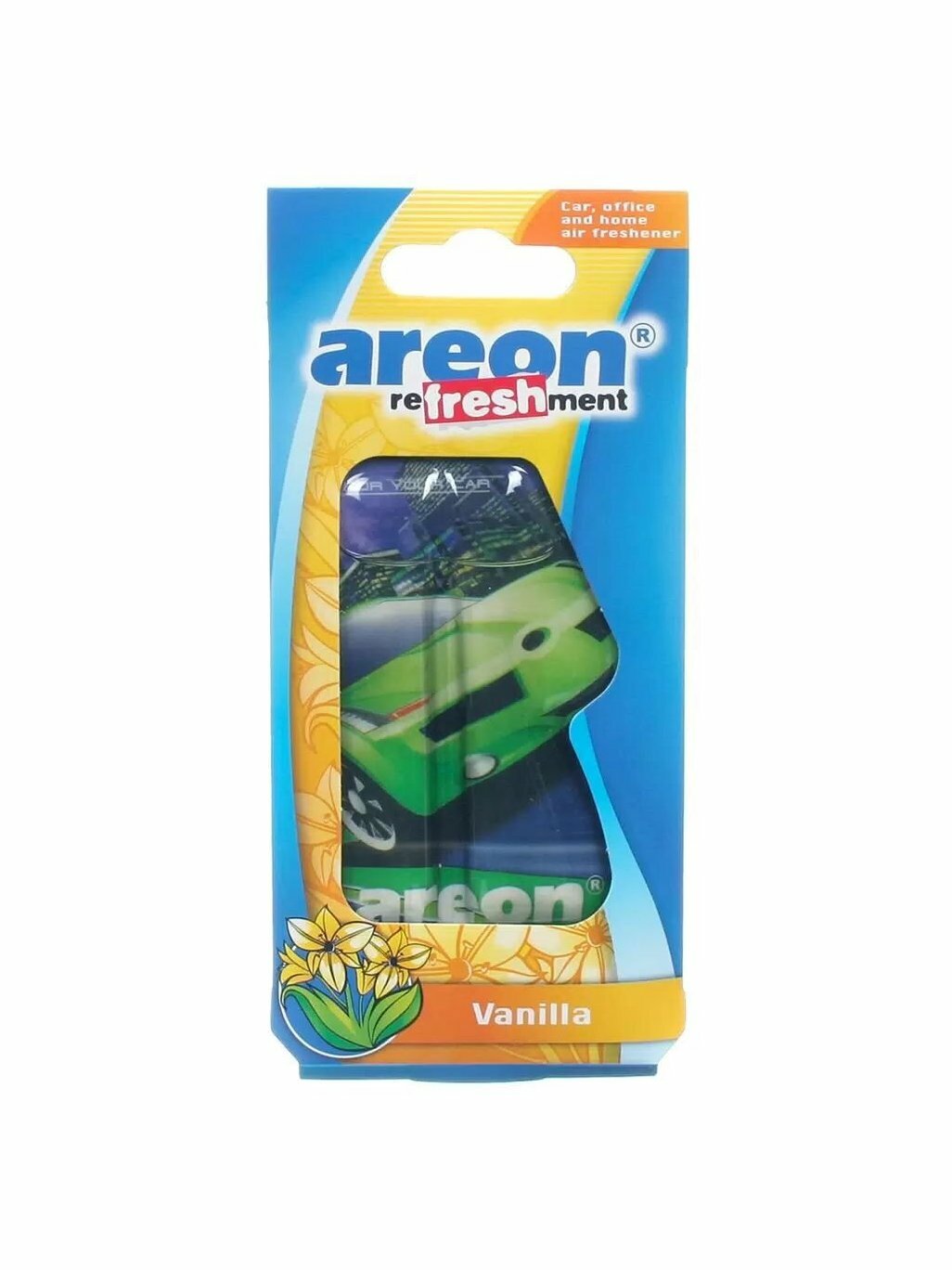 Ароматизатор в машину Areon Refreshment Liquid Ваниль, подвесной гелевый освежитель воздуха, артикул 704-025-907