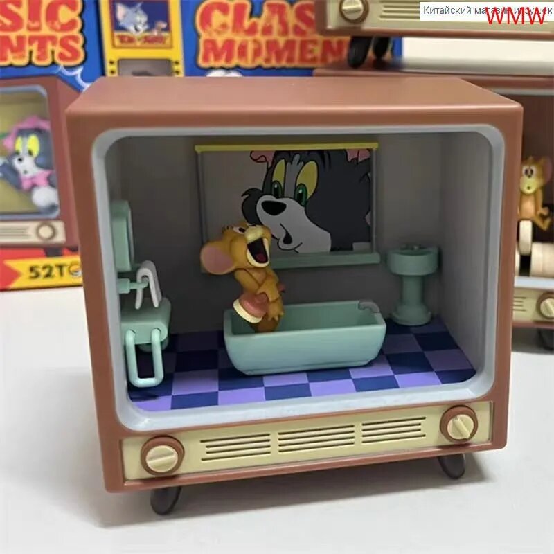 52TOYS-TOM and JERRY Figures/Tom и Jerry Классические Моменты Серия Фигурки, Изысканный подарок,9cm