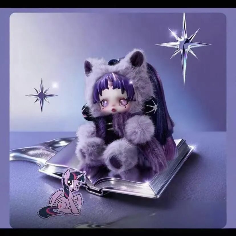 Плюшевая кукла SKULLPANDA My Little Pony Twilight Sparkle Фигурка Винил Велюр