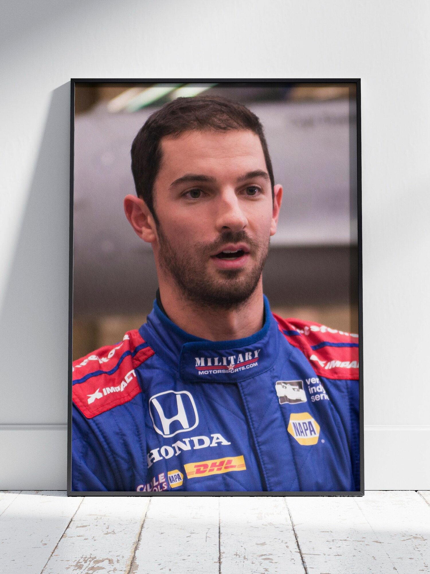 Плакат на стену для интерьера Звёзды Автоспорта - Stars of Motorsport (Александр Росси - Alexander Rossi) - Постер по гонщику формата A3 (30x42 см)