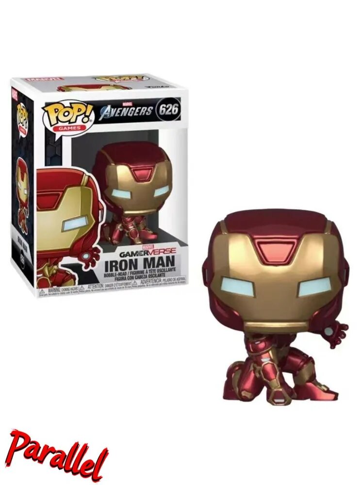 Фигурка Funko POP! Bobble Marvel Avengers Game Iron Man (Stark Tech Suit)/Фанко ПОП по мотивам франшизы Марвел, Железный Человек Мстители