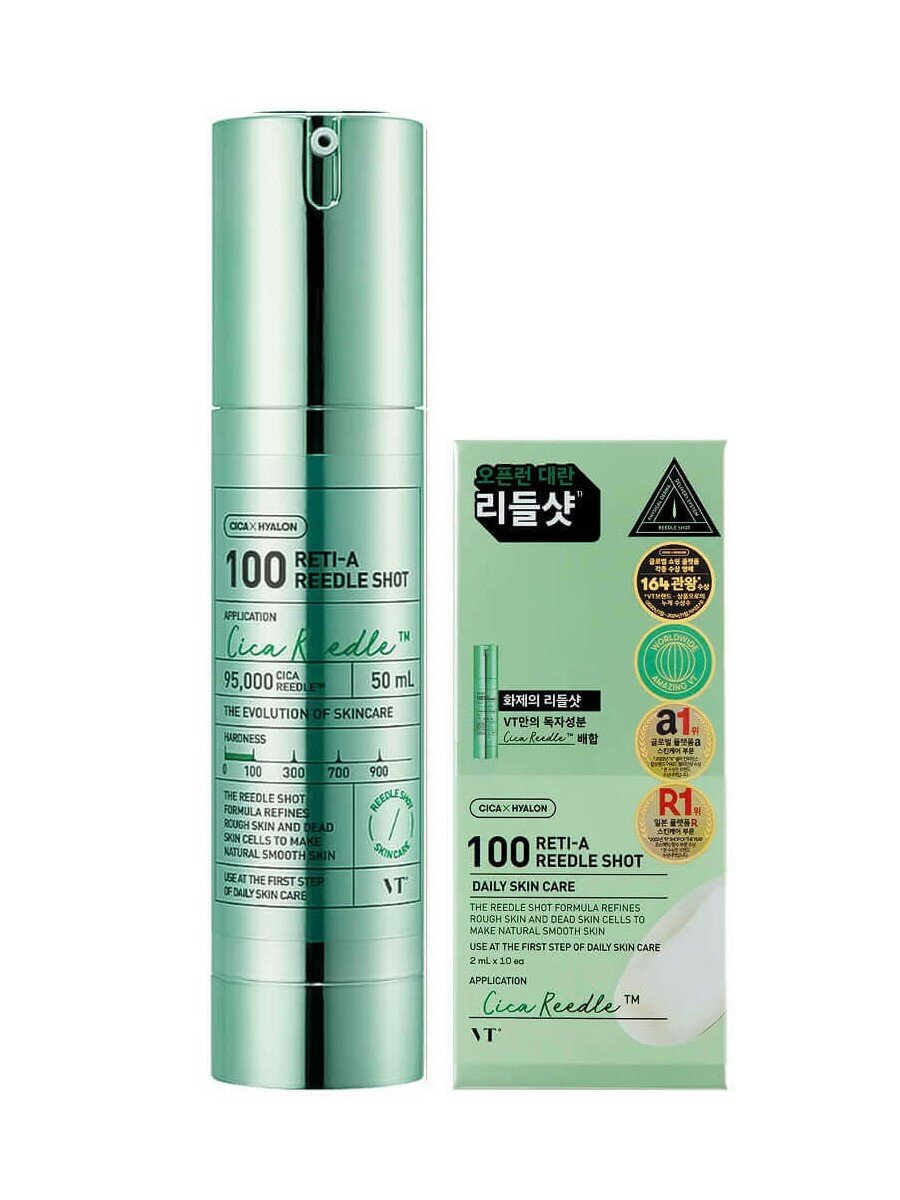 [VT cosmetics] Бустер-сыворотка с микроиглами и ретинолом Reti-A Reedle Shot 100, 50мл