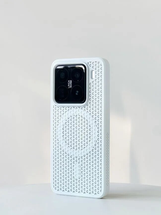 Подходит для защитной оболочки MagSafe Xiaomi 15, дышащей и отводящей тепло. белое