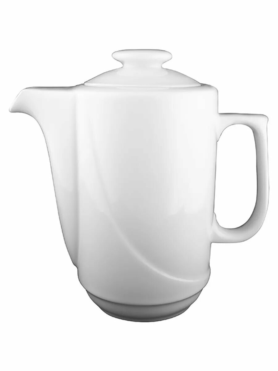 Кофейник Башкирскии фарфор серия Белая, фарфоровый, 400 мл