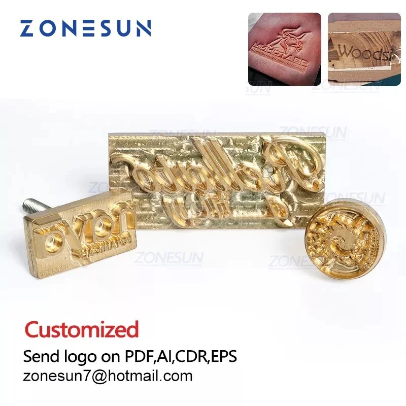Форма для тиснения кожи и дерева ZONESUN, 5x4 см