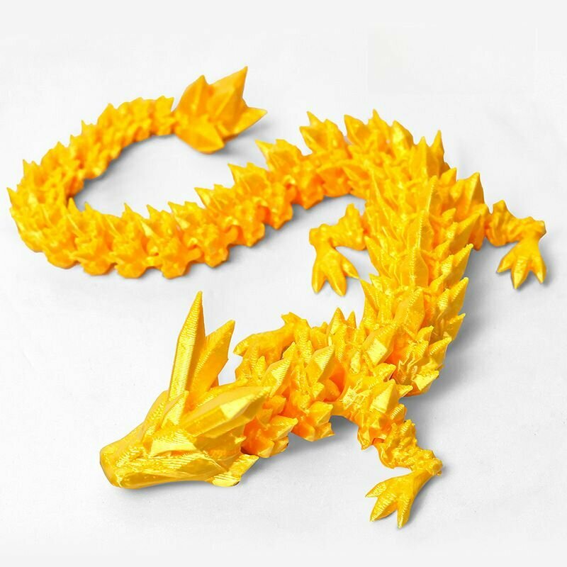 Кристаллический дракон 30cm 3d Пурпурный