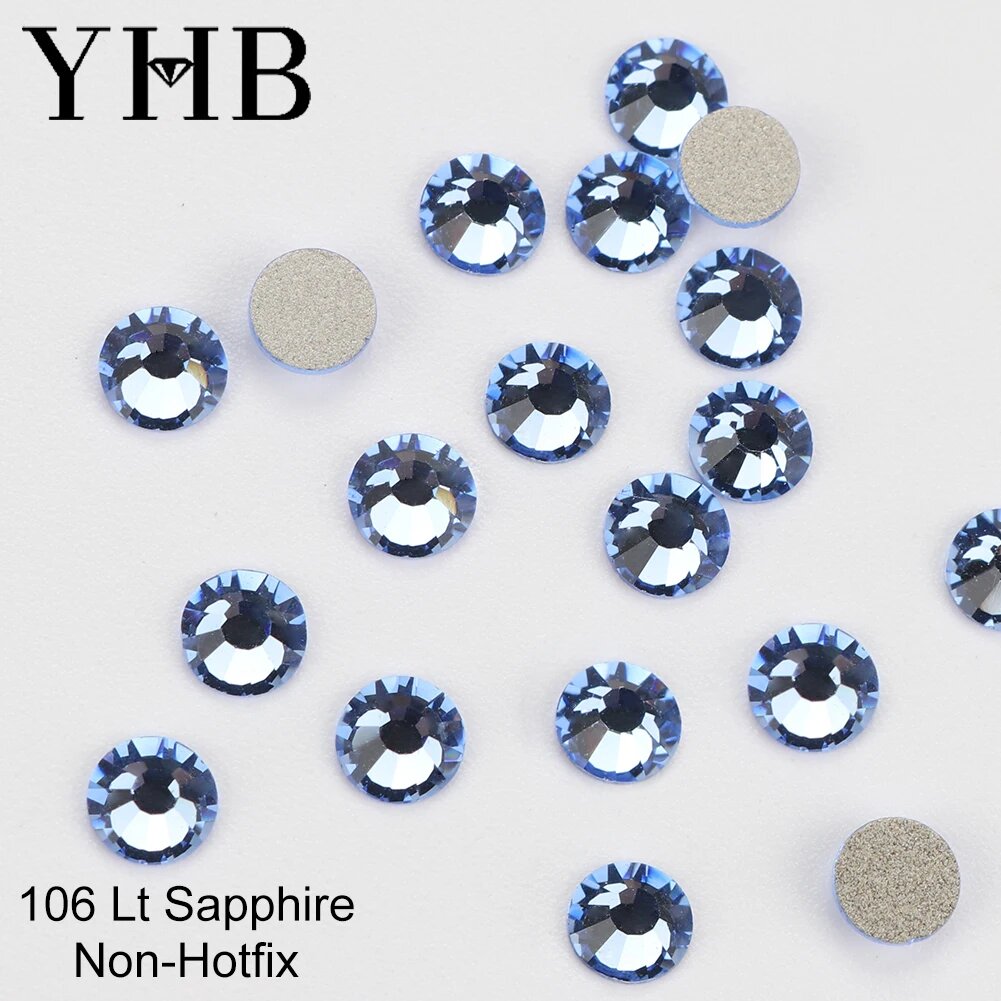 Стразы YHB 3.2mm SS12, 106 Lt Sapphire, 1440шт