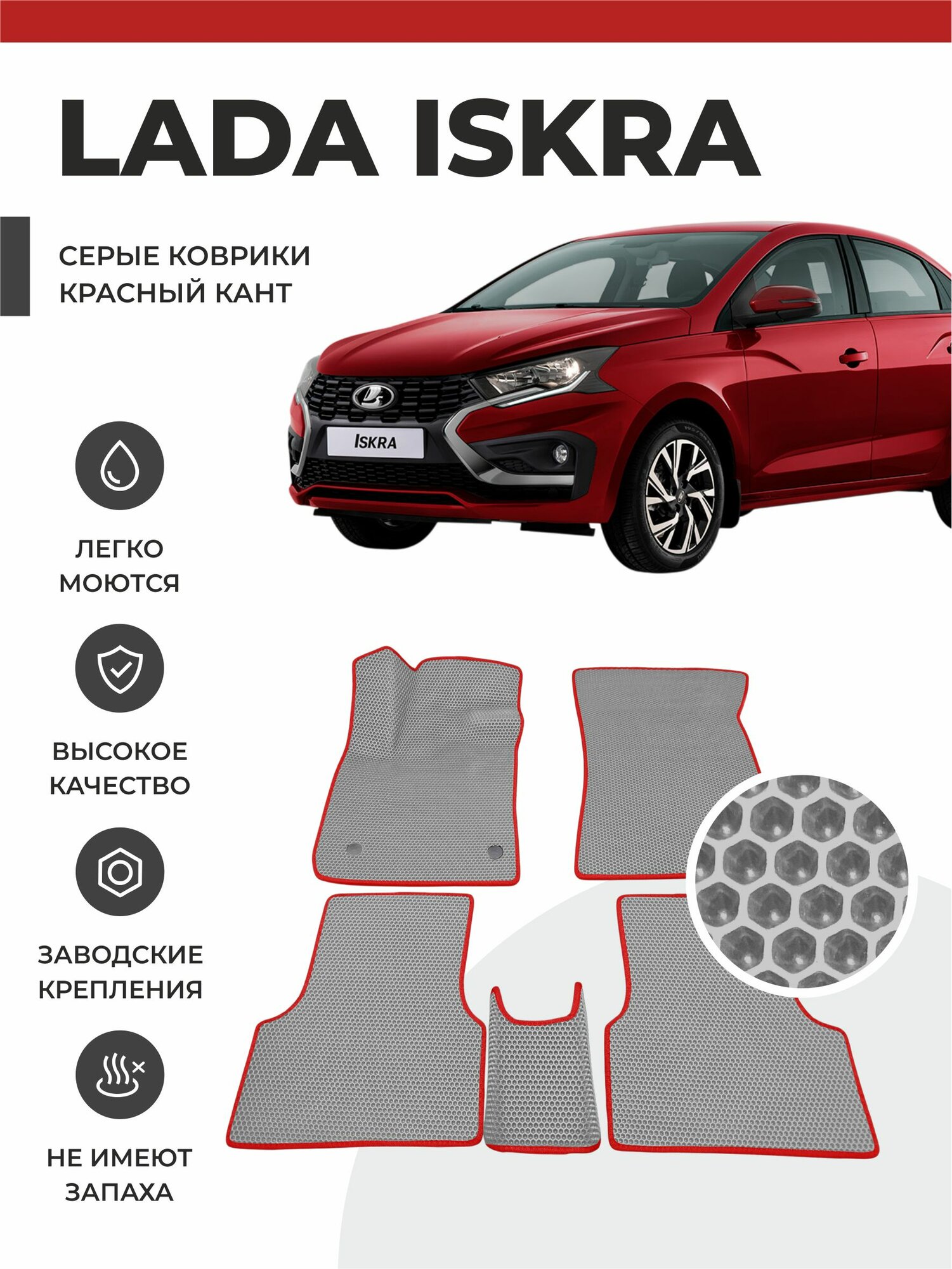 EVA коврики в машину Lada Iskra (Лада Искра) 2025