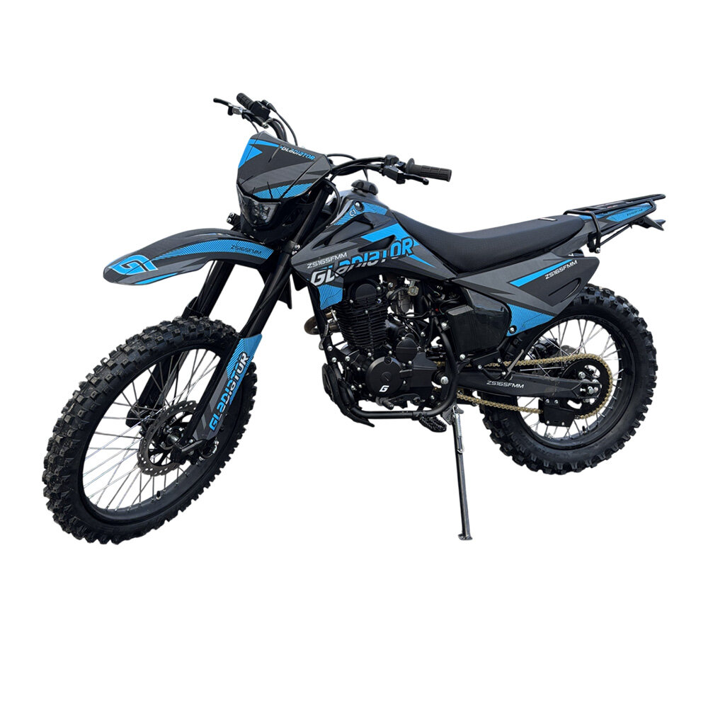 Мотоцикл кроссовый эндуро GLADIATOR C1 ZS165FMM_синий (без ПТС в заводской упаковке)