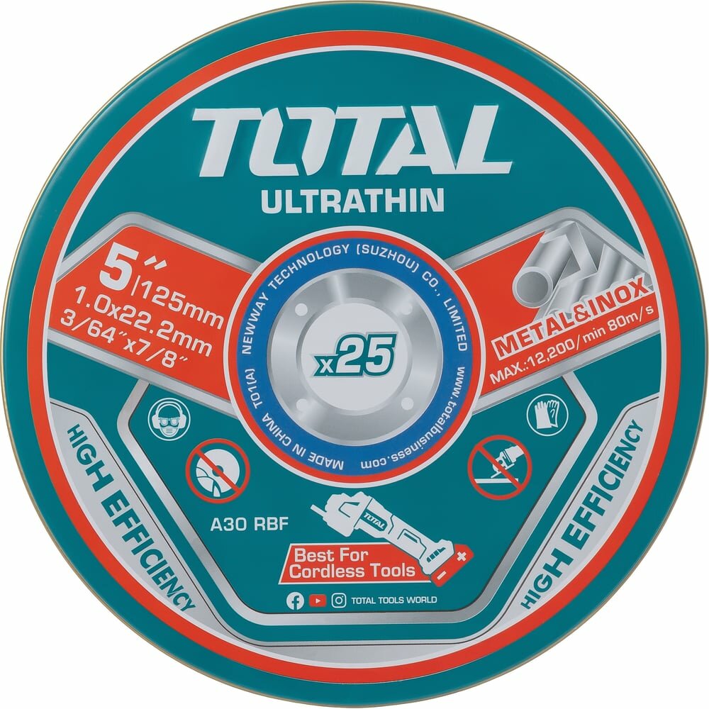 Диск по металлу TOTAL TAC21012525