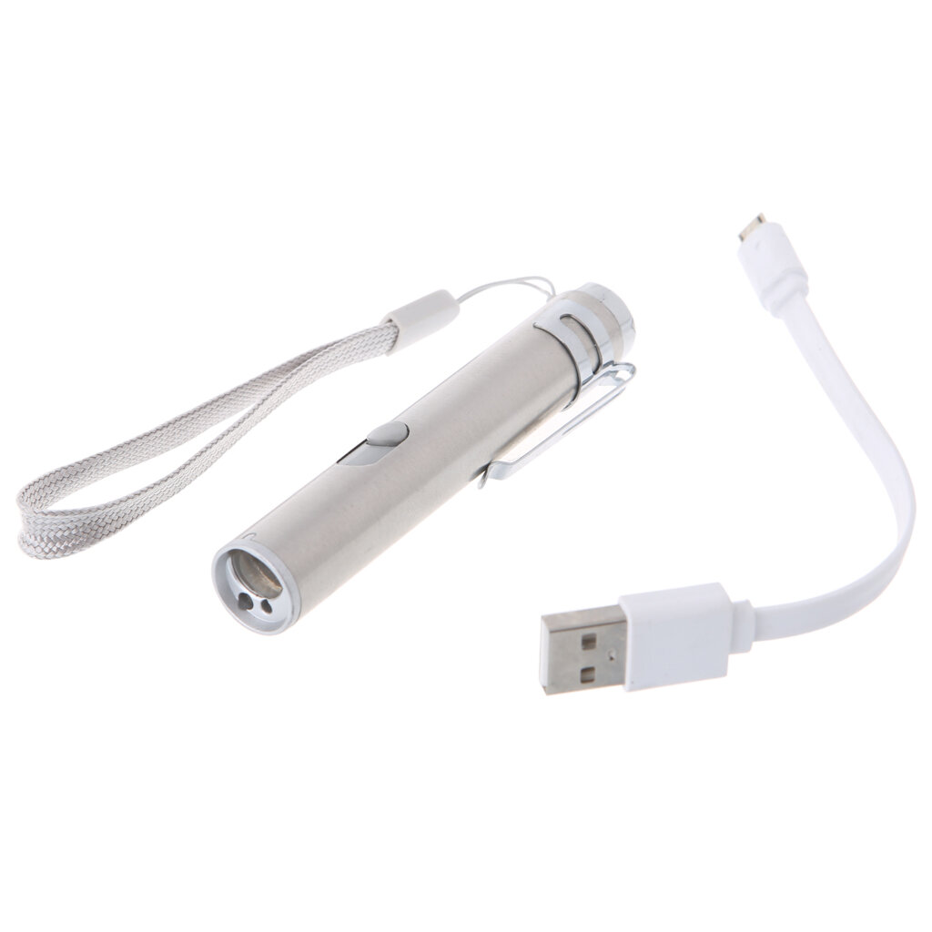 Многофункциональный Светодиодный Лазерный Луч 3 в 1 Инфракрасный USB Перезаряжаемый УФ-Фонарик Pen Flas