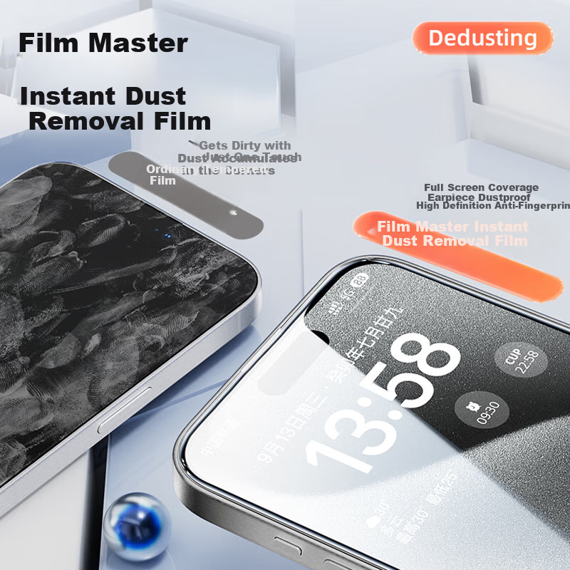 Mofajiang 2-упаковка закаленного стекла для экрана iPhone 16 Plus/15 Plus с анти-просмотром и защитой от трещин