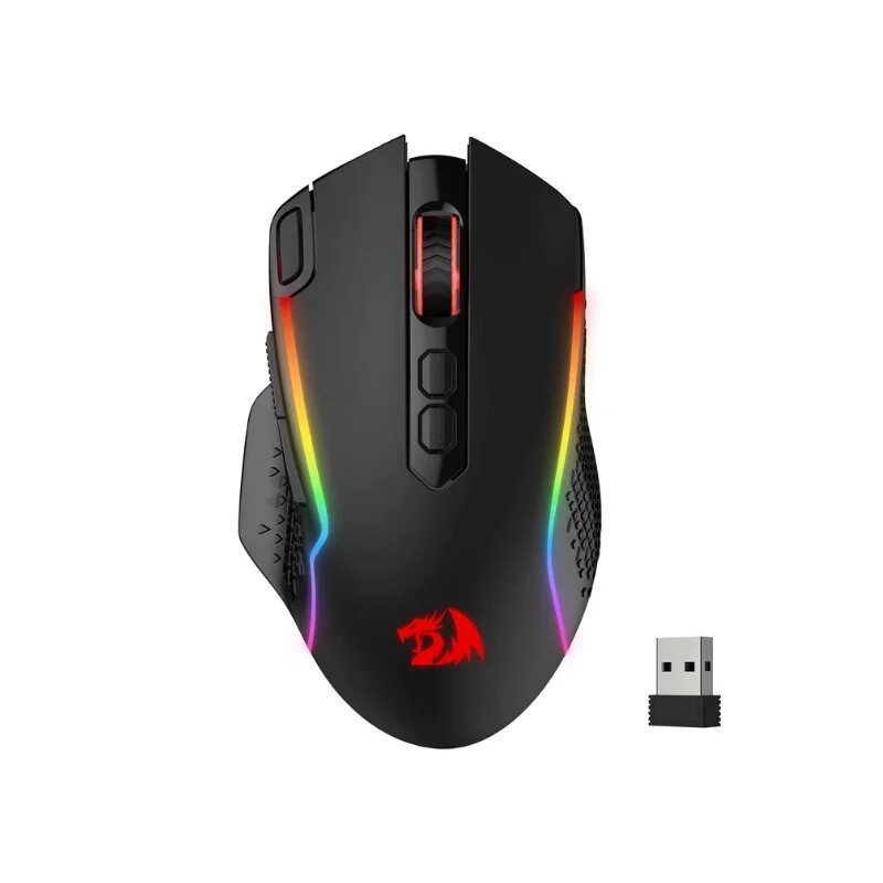 Redragon M810 Pro, черная беспроводная игровая мышь 10000 DPI