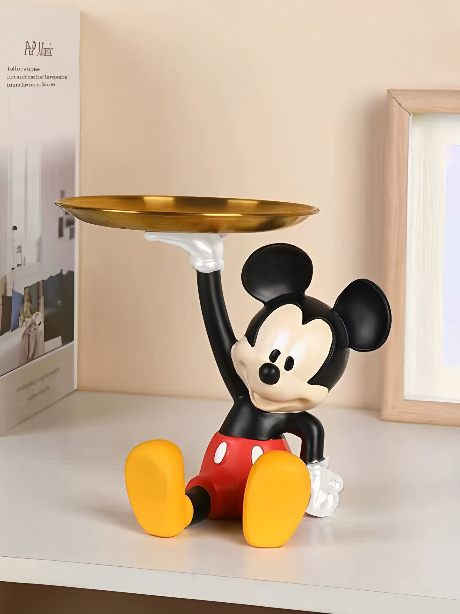 Фигурка Микки Маус с поддоном / домашний декор / Mickey Mouse 14cm