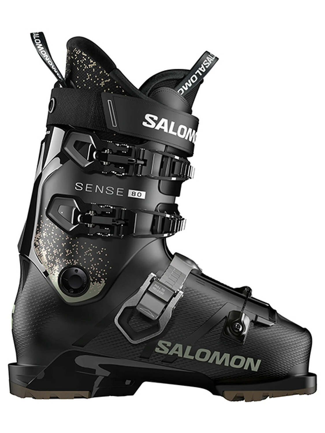 Горнолыжные ботинки Salomon Sense 80 GW Black/Nirvana 25/26 , для мужчин , черный