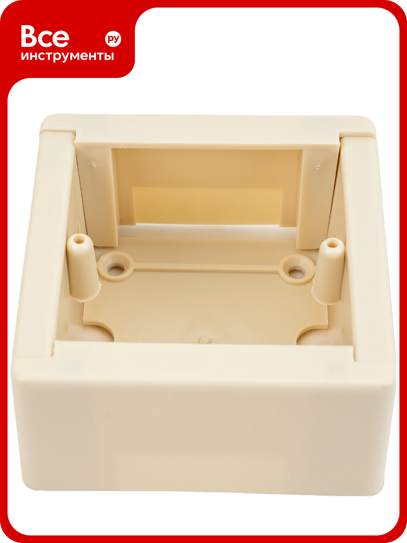 Коробка IEK, универсальная, кмку 88x88x44 мм, элекор, слоновая кость, CKK10D-U-1-K32