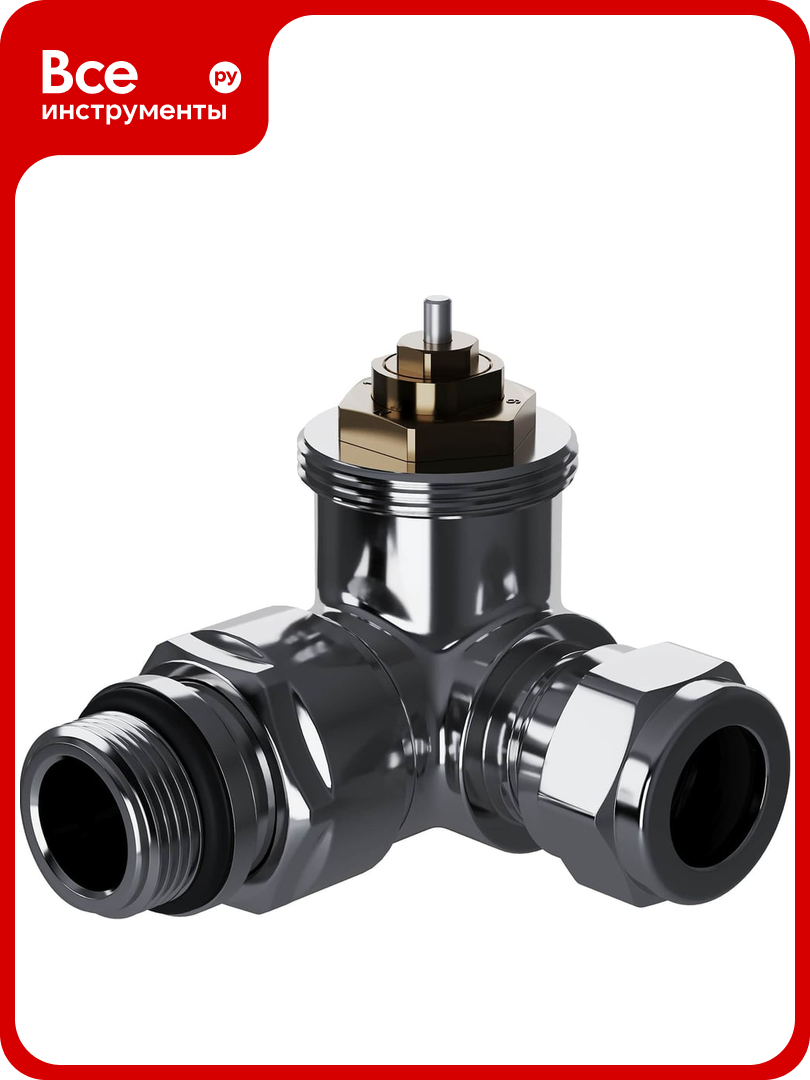 Набор термостатический трехосевой Royal Thermo Design Pro 15мм М30x1.5, хром НС-1646646