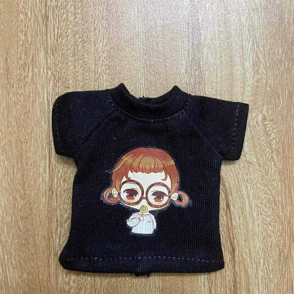 Футболка FJ&LUK HOUSE для кукол 1/12 Черный, style 5
